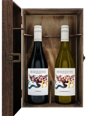 Premium Double Wine Box with Wine